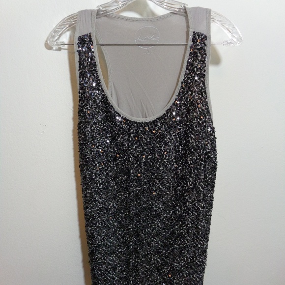 INC International Concepts | Tops | Inc Tan Tank With Black Shiny ...